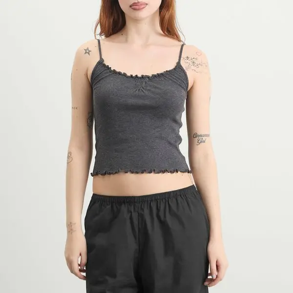DEIJI STUDIOS Flounce Tank - Grey