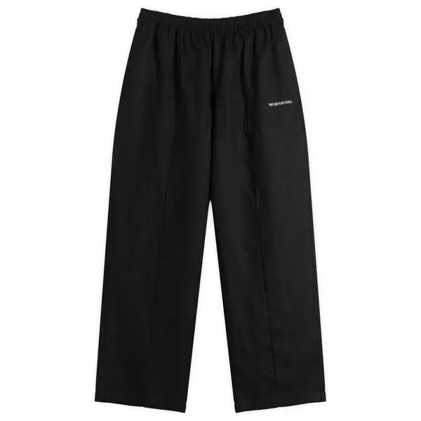 MKI MIYUKI ZOKU Linen Wide Leg Pants - Black