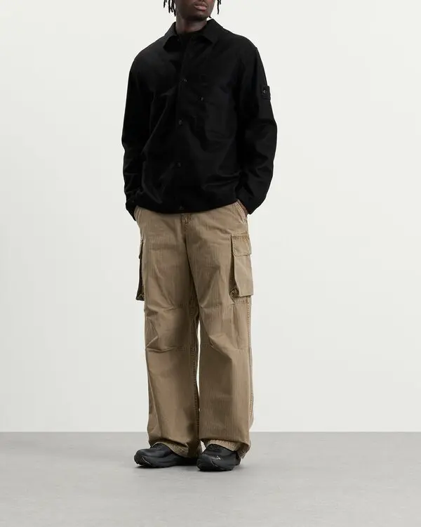 Stone Island Ghost Wool Nylon Flannel Overshirt