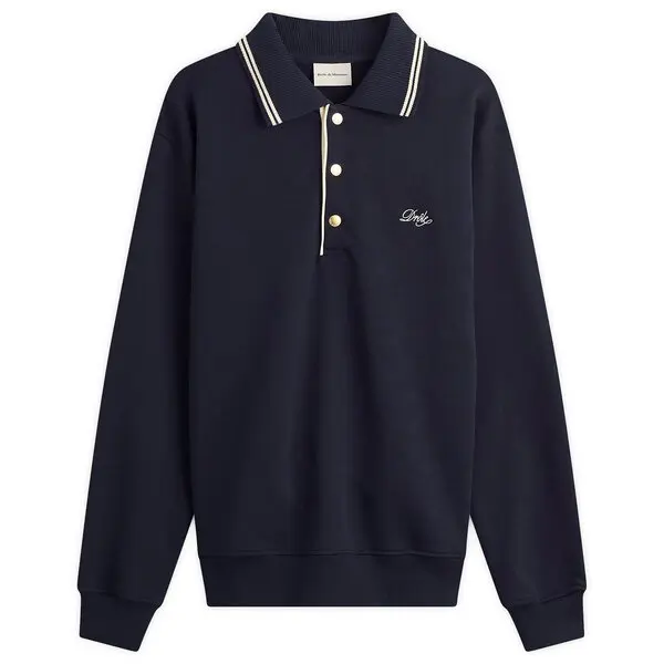 Drole De Monsieur Logo Long Sleeve Polo