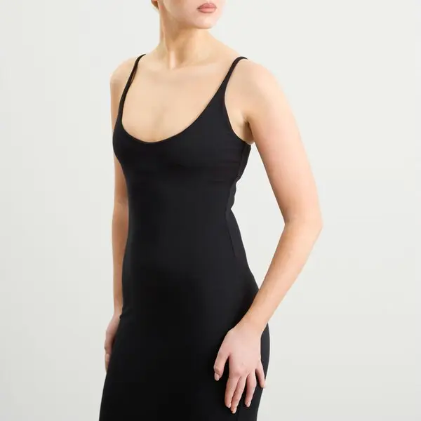 SKIMS Smooth Lounge Skimpy Scoop Neck Dress