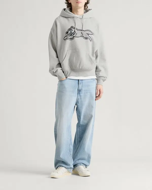 ICECREAM Half Tone Running Dog Popover Hood