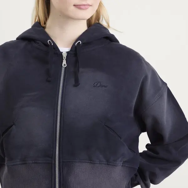 DIME Crop Zip Hoodie