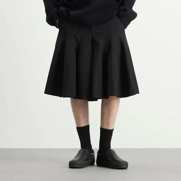 Comme Des Garçons Wool Structured Shorts