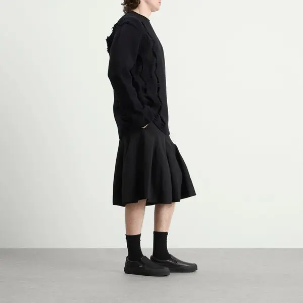 Comme Des Garçons Wool Structured Shorts