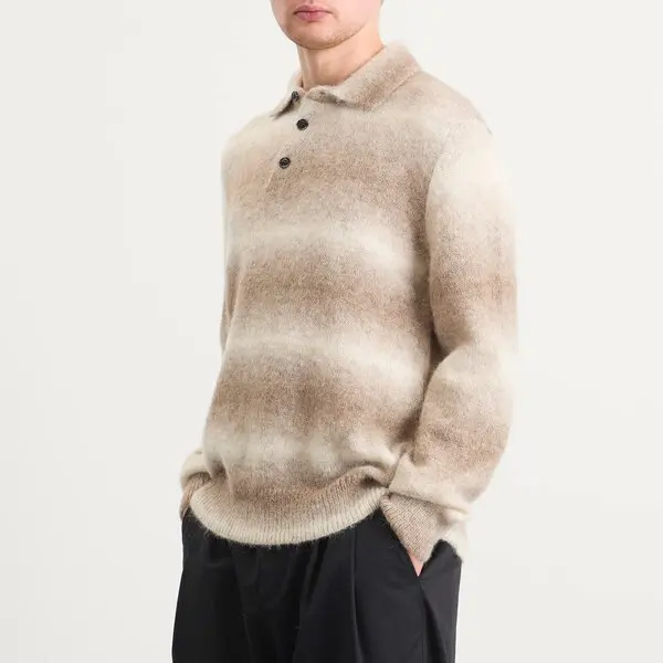 Nn07 Alfie Alpaca Knitted Polo