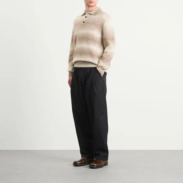 Nn07 Alfie Alpaca Knitted Polo