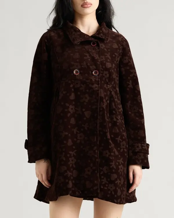 PAOLINA RUSSO Double Breasted Peacoat Jacket