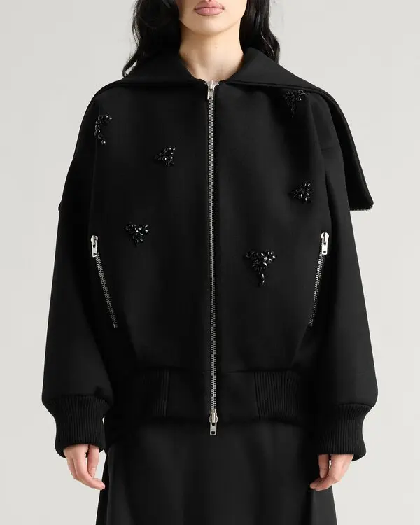 Simone Rocha Oversized Split Hood Jacket