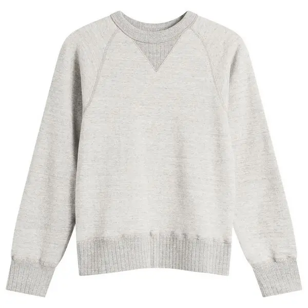 BEAMS Rib Crewneck Sweatshirt