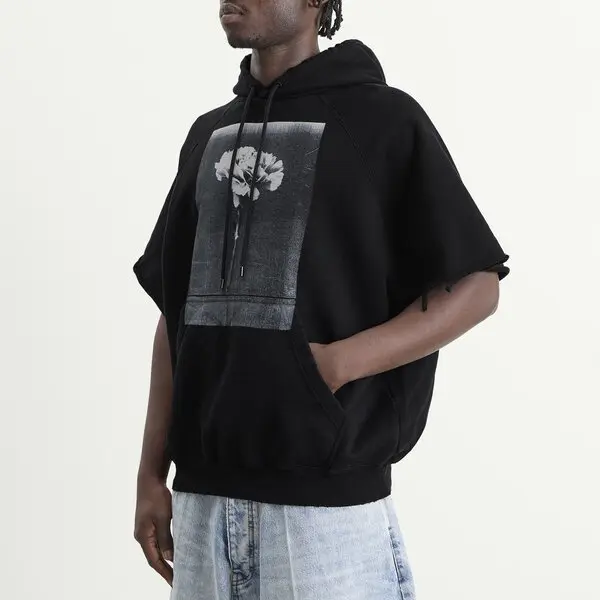 Balenciaga Cutaway Shorts Sleeve Hoodie