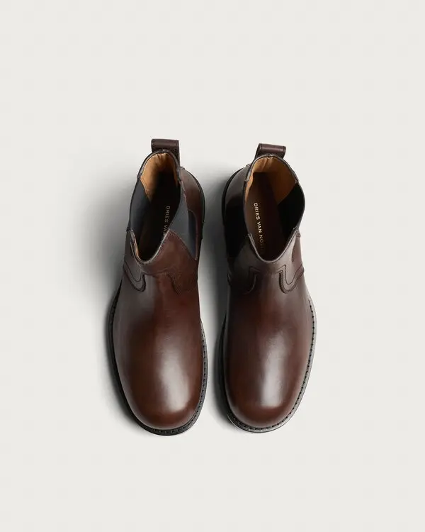 Dries Van Noten Leather Boots