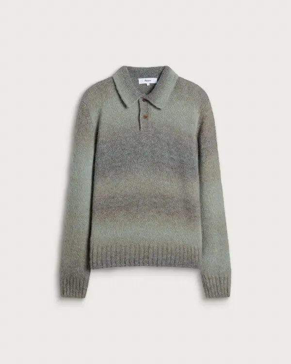 PALMES Alpaca Longsleeve Knit Polo