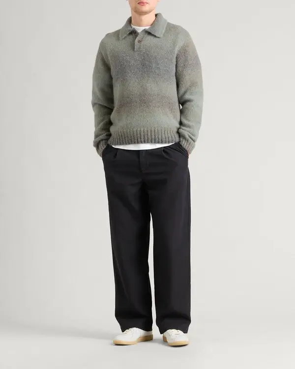 PALMES Alpaca Longsleeve Knit Polo