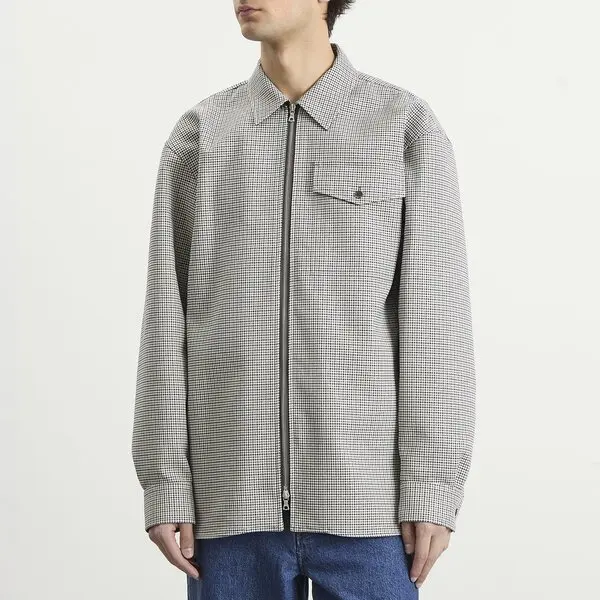 Dries Van Noten Double Faced Gingham Shirt Jacket