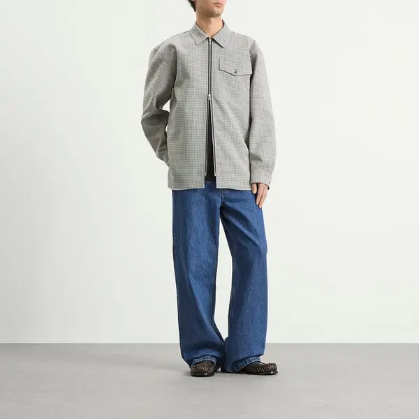 Dries Van Noten Double Faced Gingham Shirt Jacket
