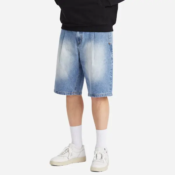 DIME Pleated Denim Shorts