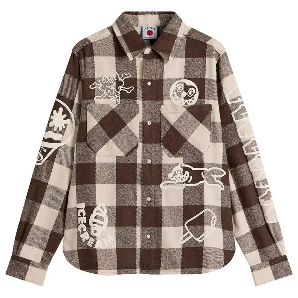 ICECREAM Multi Logo Check Ls Shirt