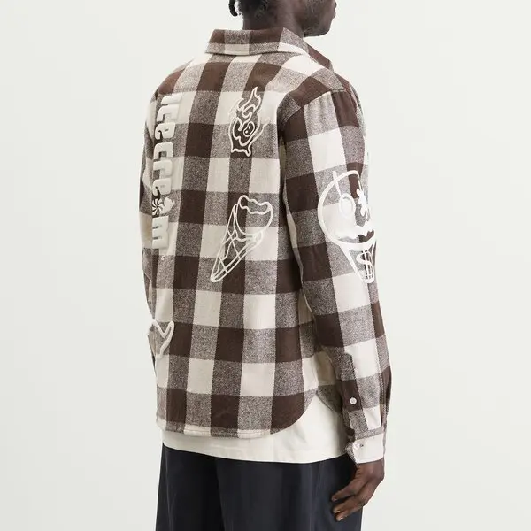 ICECREAM Multi Logo Check Ls Shirt