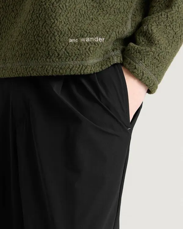 AND WANDER Light Cloth Wide Trousers