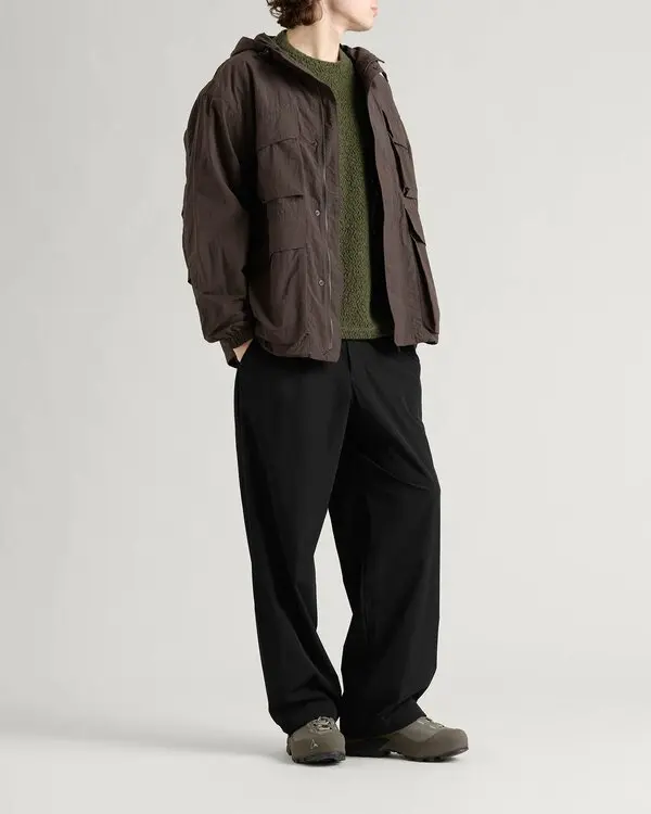 AND WANDER Light Cloth Wide Trousers
