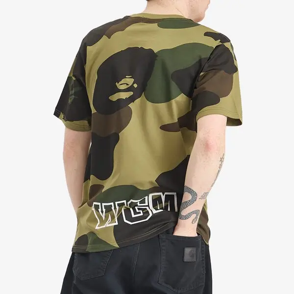 A BATHING APE Giant 1st Camo Shark T-shirt