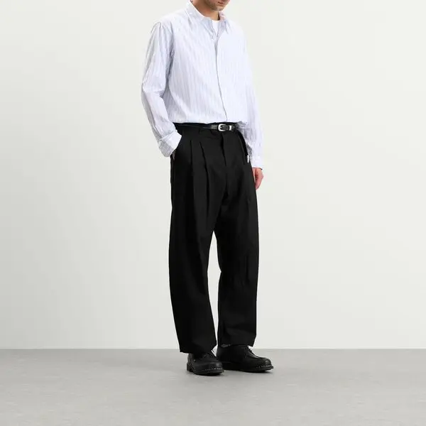 PORTER JAMES Dart-knee Pleated Trousers