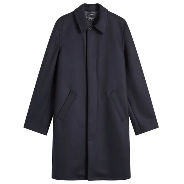 A.p.c. Auster Wool Mac Jacket - Navy