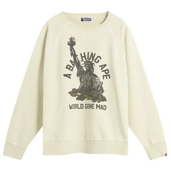 A BATHING APE Destroy Washed Statue Of Liberty Sweatshirt