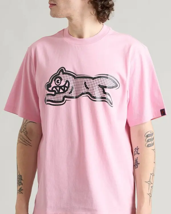 ICECREAM Half Tone Running Dog T-shirt