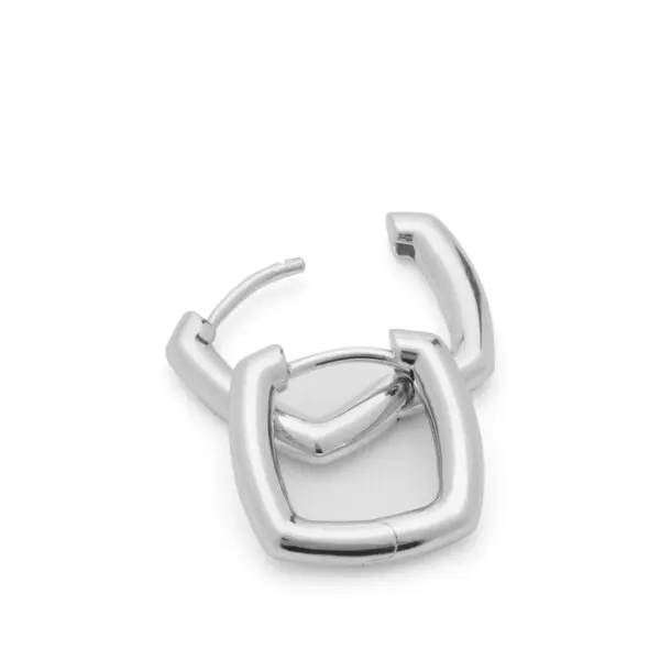 Tom Wood Frame Hoop Earrings Small