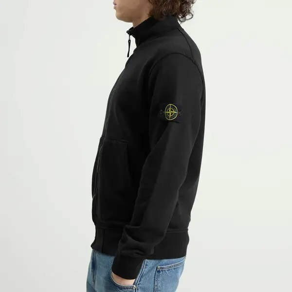 Stone Island Garment Dyed Full Zip Sweatshirt