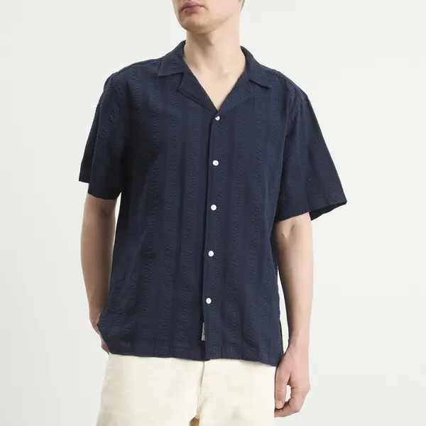 FORET Peer Jacquard Stripe Vacation Shirt