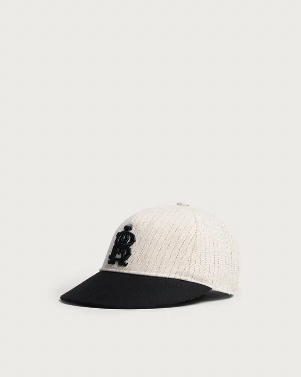 ABOUT:BLANK Monogram Pinstripe Cap