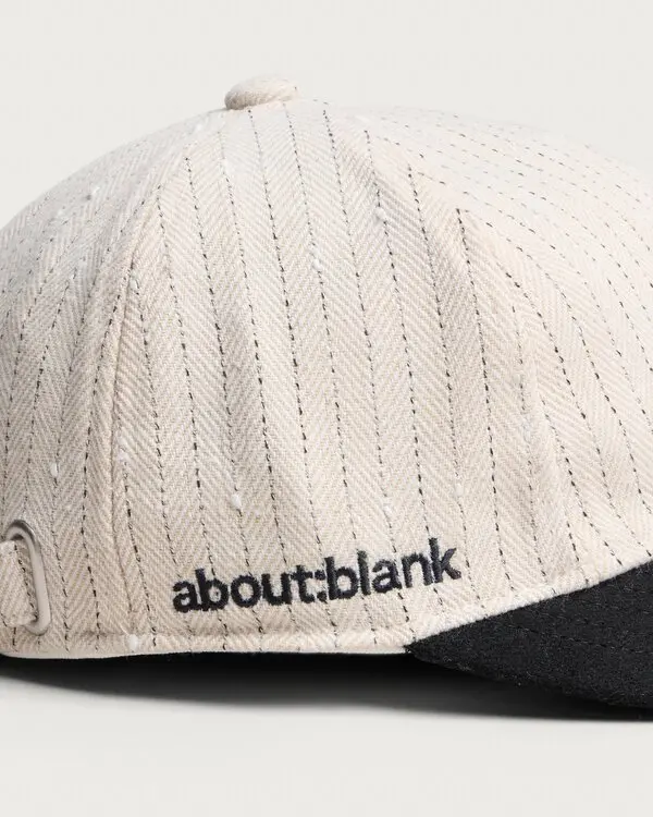ABOUT:BLANK Monogram Pinstripe Cap