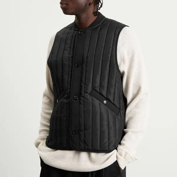 FRIZMWORKS Stripe Quilted Mil Liner Vest Jacket