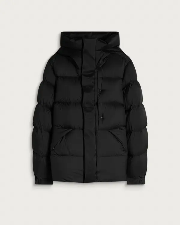 Moncler Madeira Padded Logo Jacket - Black
