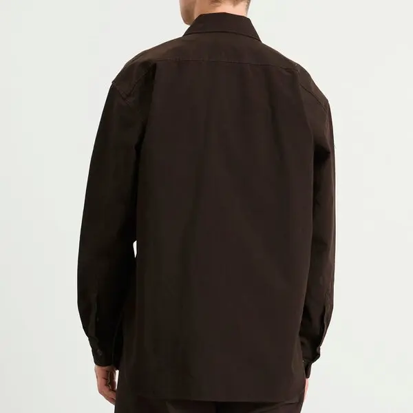 Dries Van Noten Overdyed Double Weave Cotton Shirt Jacket