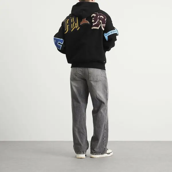 Amiri Varsity Patch Zip Hoodie