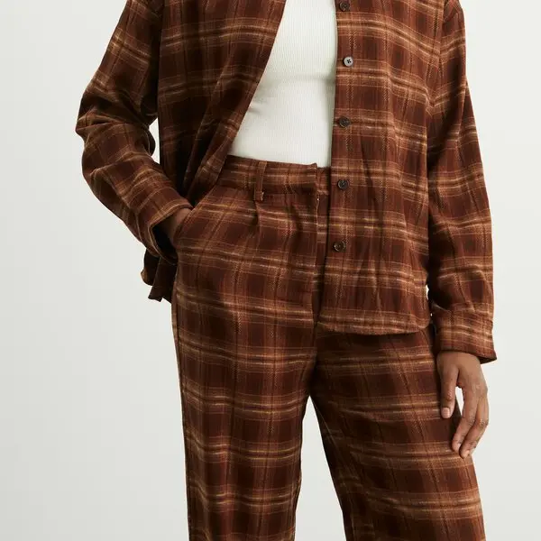 4TH & RECKLESS Tove Check Trousers | 100% Polyester | End Clothing