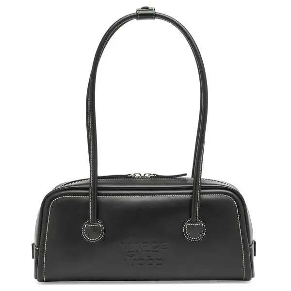 MARGESHERWOOD Soft Boston Ew Bag - Black Plain