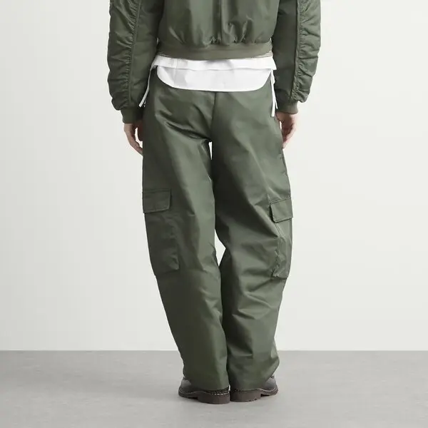 STEL Tapered Nylon Barrel Leg Trousers
