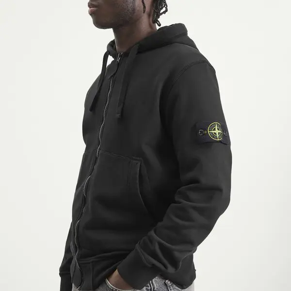 Stone Island Garment Dyed Zip Hoodie