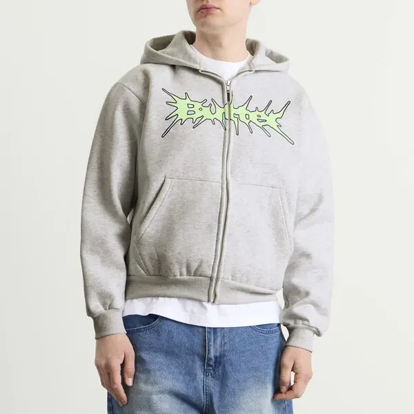 BUTTER GOODS Nail Logo Zip Hoodie
