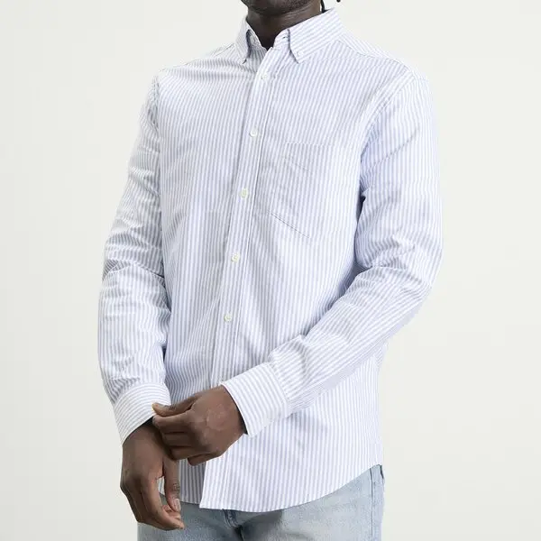 Portuguese Flannel Belavista Stripe Button Down Oxford Shirt