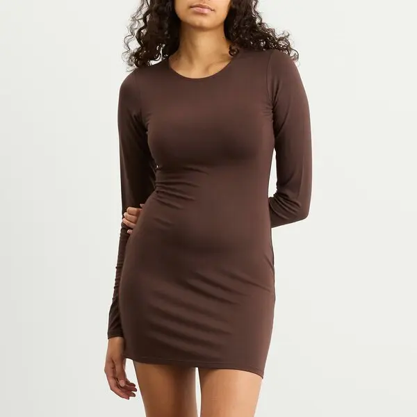 SKIMS Smooth Layers Crewneck Tunic Mini Dress