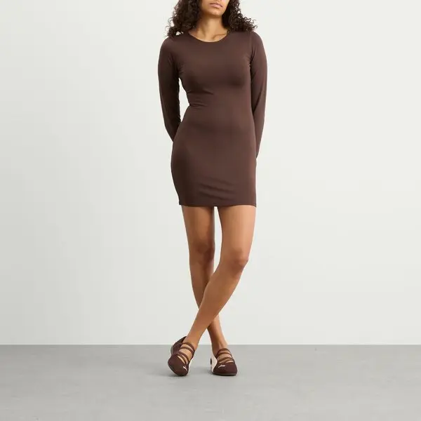 SKIMS Smooth Layers Crewneck Tunic Mini Dress
