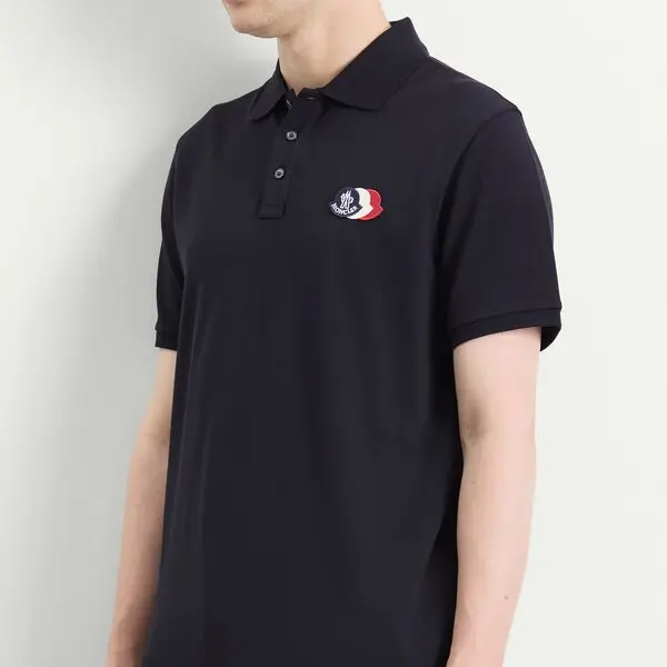 Moncler Cotton Pique Logo Polo