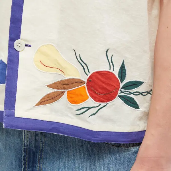 BODE Applique Fruit Bunch Vacation Shirt
