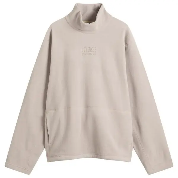 MAISON MARGIELA X Salomon Long-sleeved Fleece High Neck Top - Oatmeal